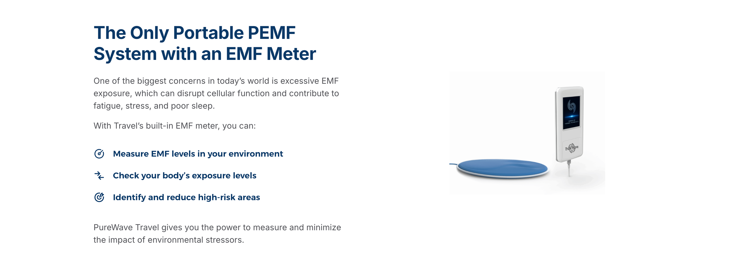 PureWave Travel - Portable PEMF Device Kit – Da Vinci Medical